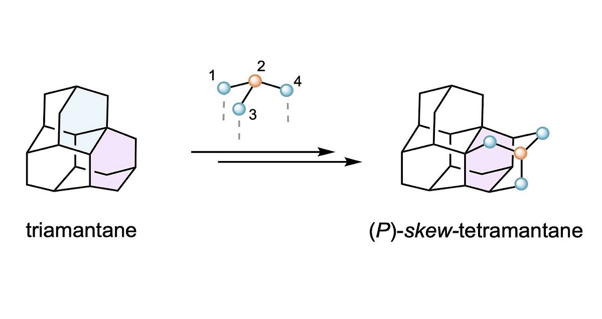 Stereoselective total synthesis of skew-tetramantane | Research Group ...